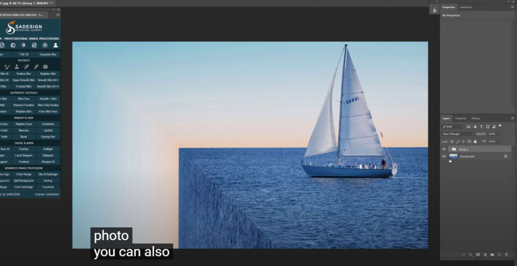 Create Perspective Bending Effect in Photoshop