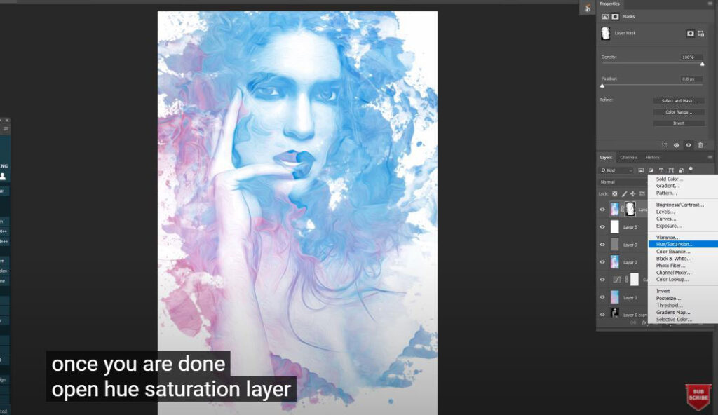 How To Create Watercolor Portrait Effect In Photoshop